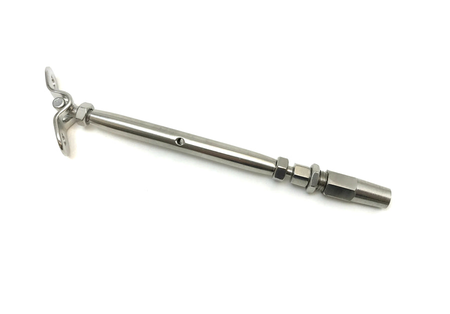 Swageless Turnbuckle Deck Toggle w/ 3" Body for 1/8” cable